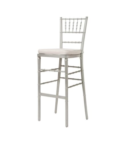 Party Rental Silver Chiavari Bar Stool - SW Florida - Exclusive Affair