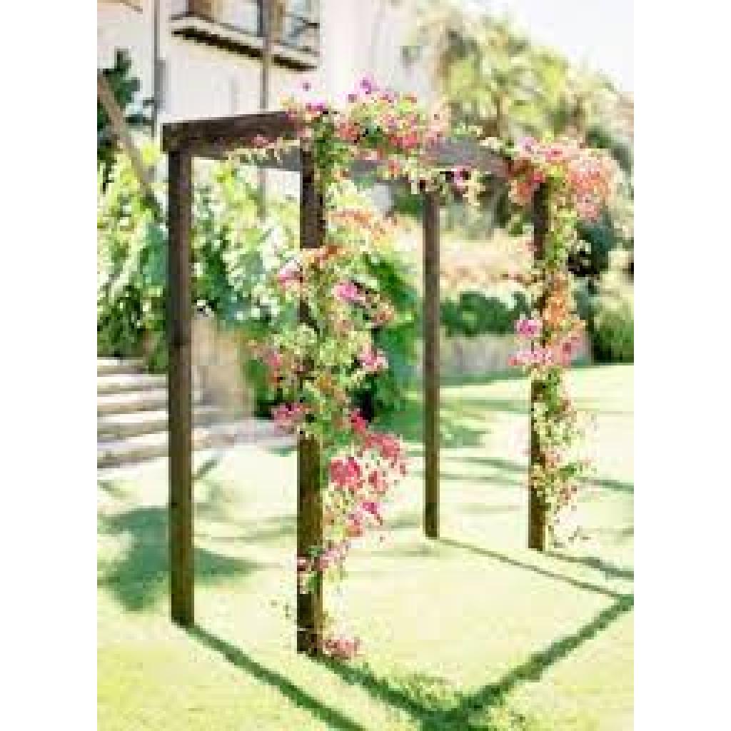 rustic wooden square top arch - Exclusive Affair