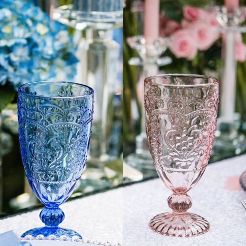Party Rental Vintage Inspired Glass Water Goblet - SW Florida ...