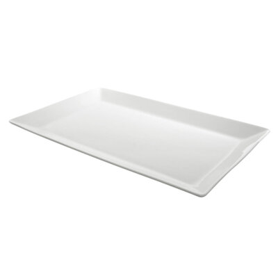 Party Rental White Porcelain Rectangular Plate - SW Florida - Exclusive ...